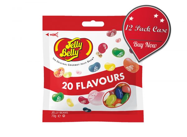 20 Assorted Mix 12x70g Bag Multibuy 840g - Jelly Belly UK